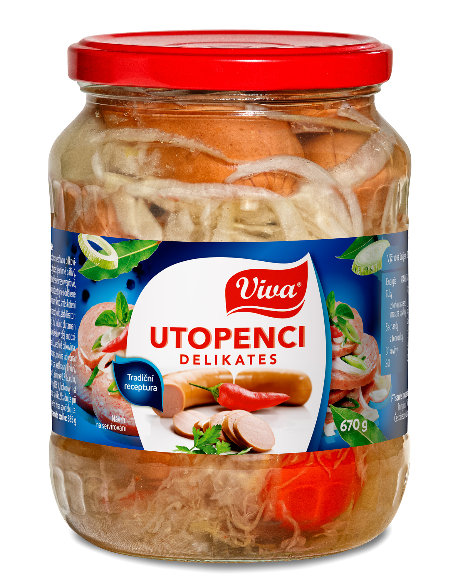 Utopenci delikates 670g • PT Servis