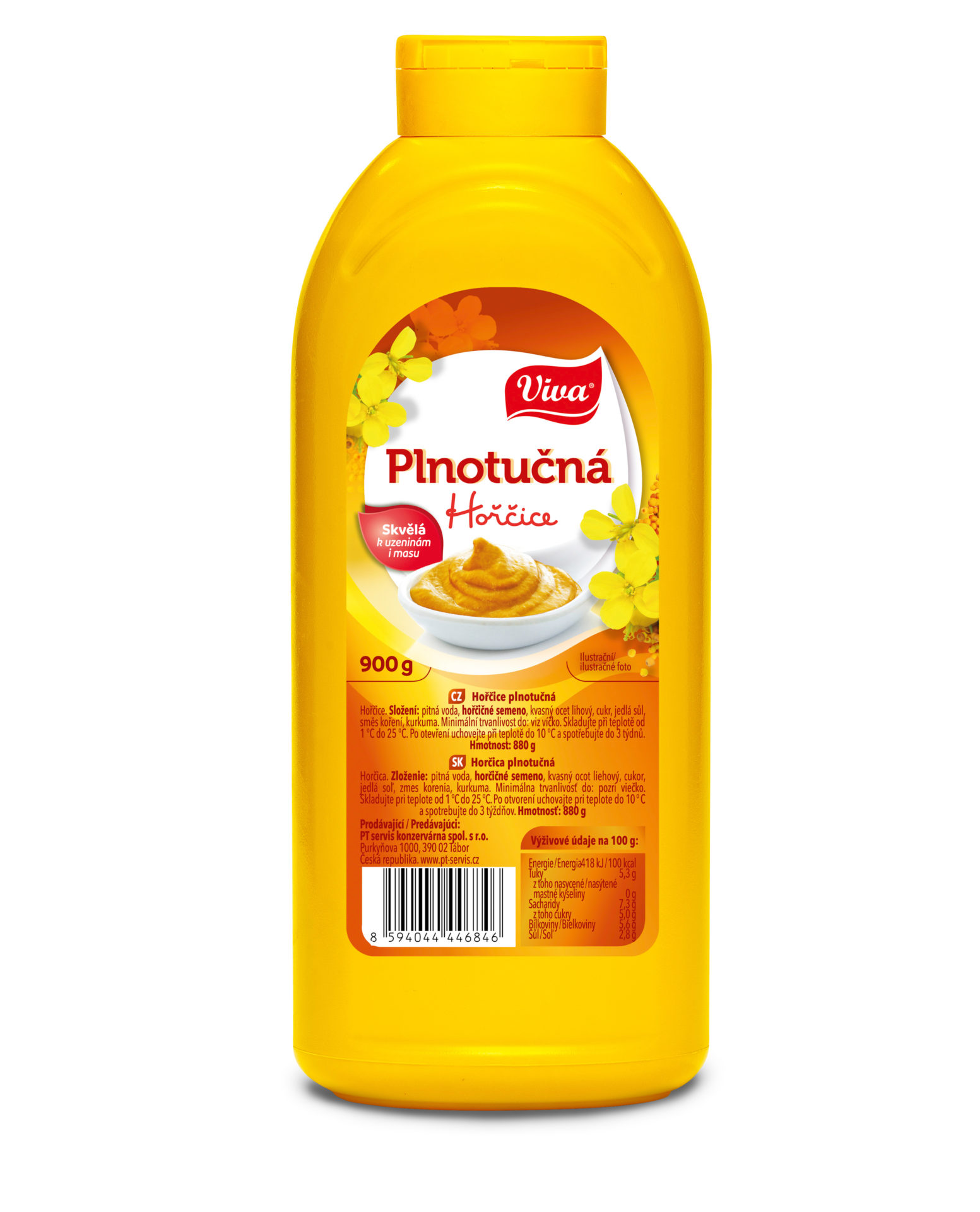 Full-fat mustard 880g • PT Servis